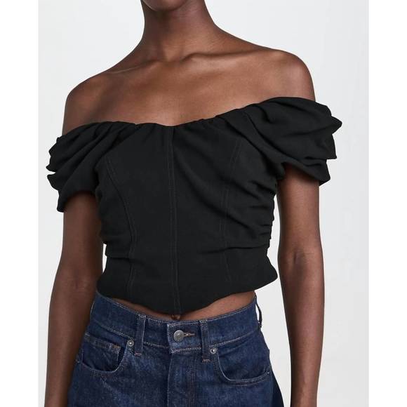 A.L.C. | Tops | New Alc Nora Crop Top In Black | Poshmark